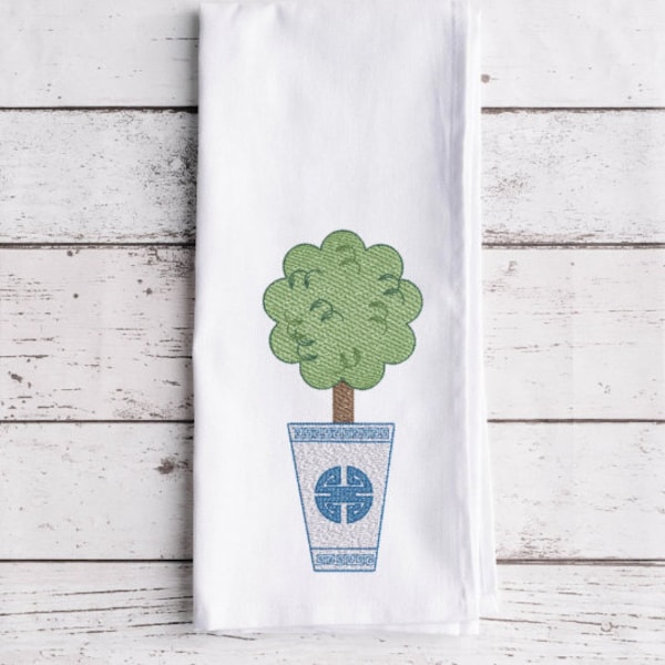 Topiary Embroidery Design - Etsy