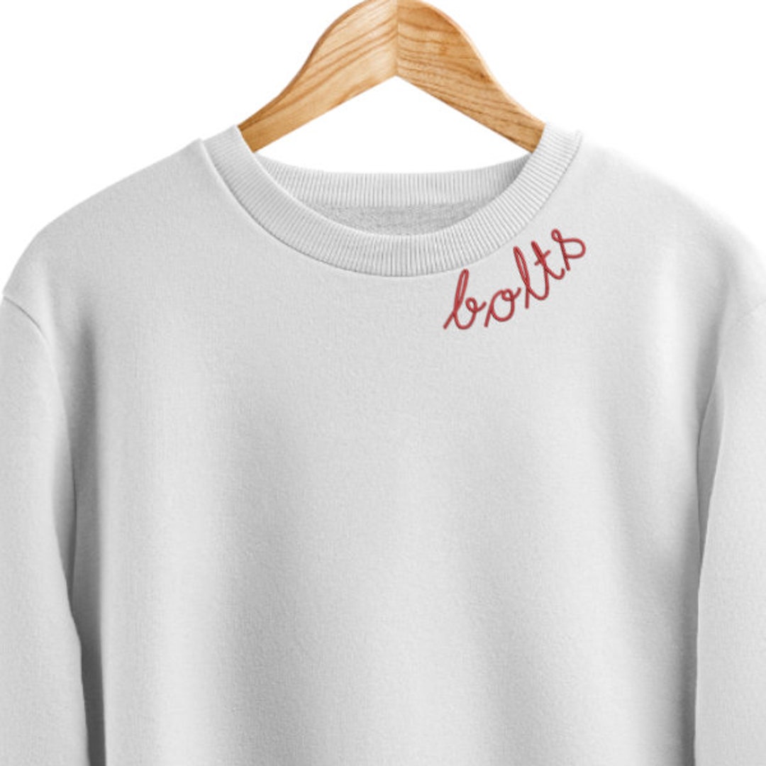 Bolts Collar Embroidery Design - Team Embroidery - Embroidery Font ...