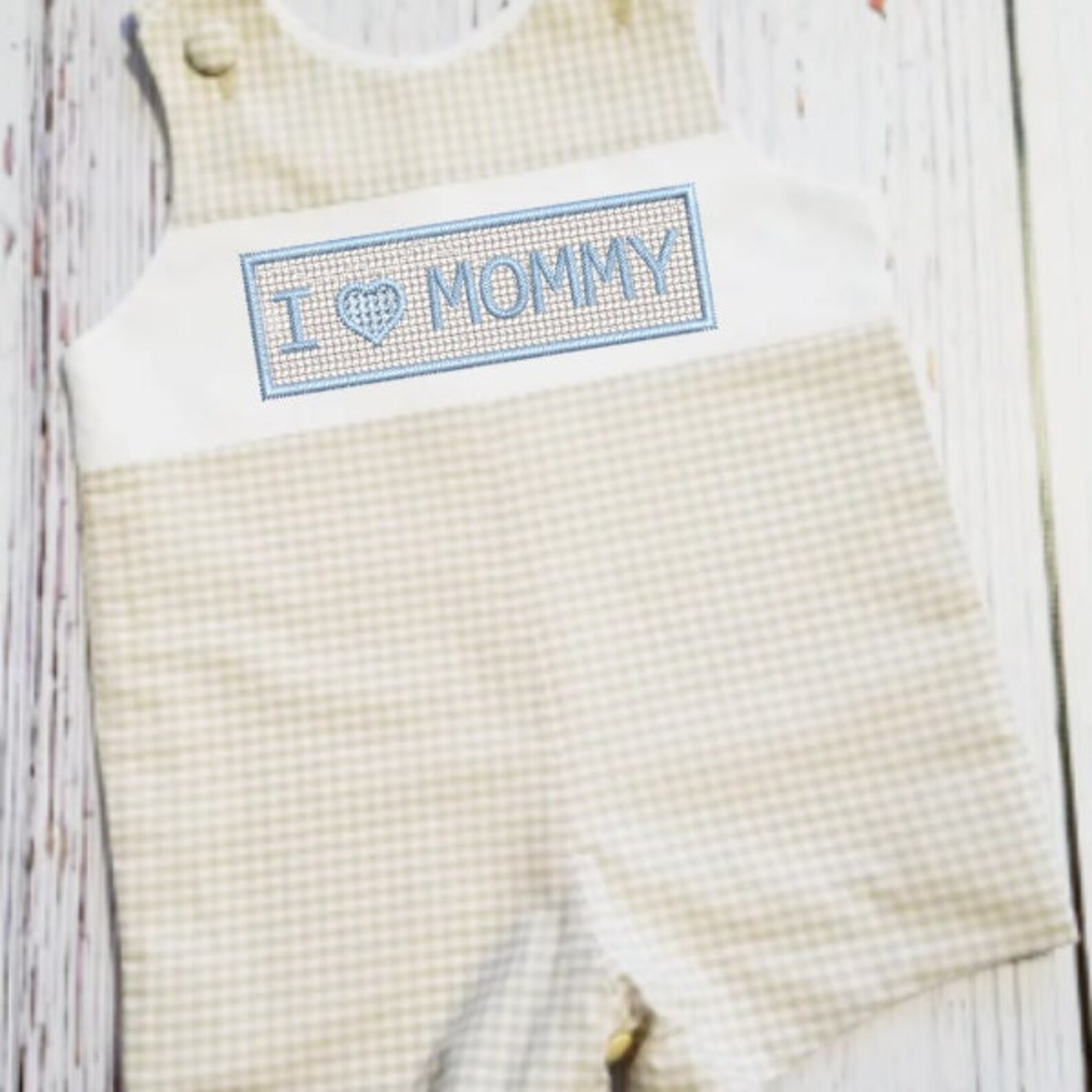 I Heart Mommy Embroidery Design, Faux Smock (digital Download) - Etsy