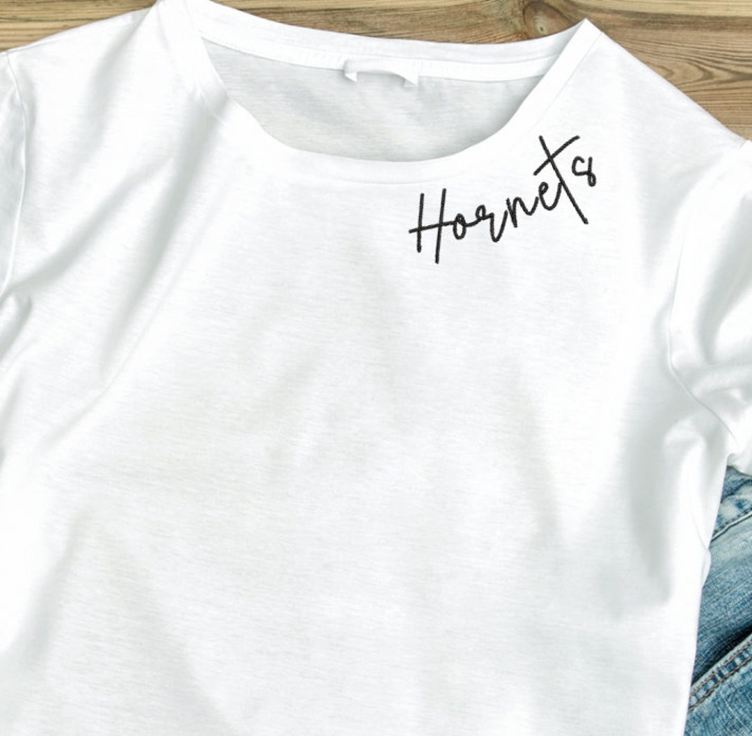 Hornets Collar Embroidery Design - Team Embroidery - Embroidery Font ...