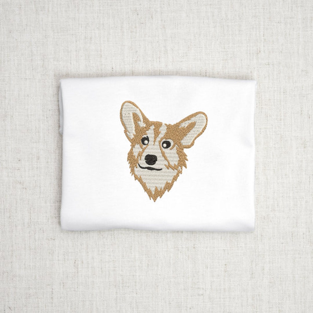 Corgi Embroidery Design, Corgi Christmas Embroidery, Corgi Dog ...