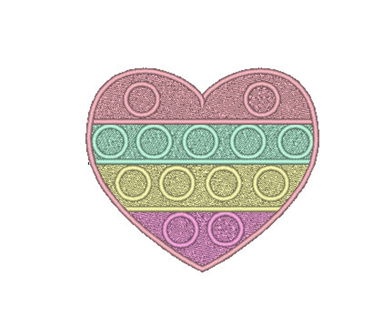 Popit Embroidery Design Fidget Embroidery Design Machine - Etsy