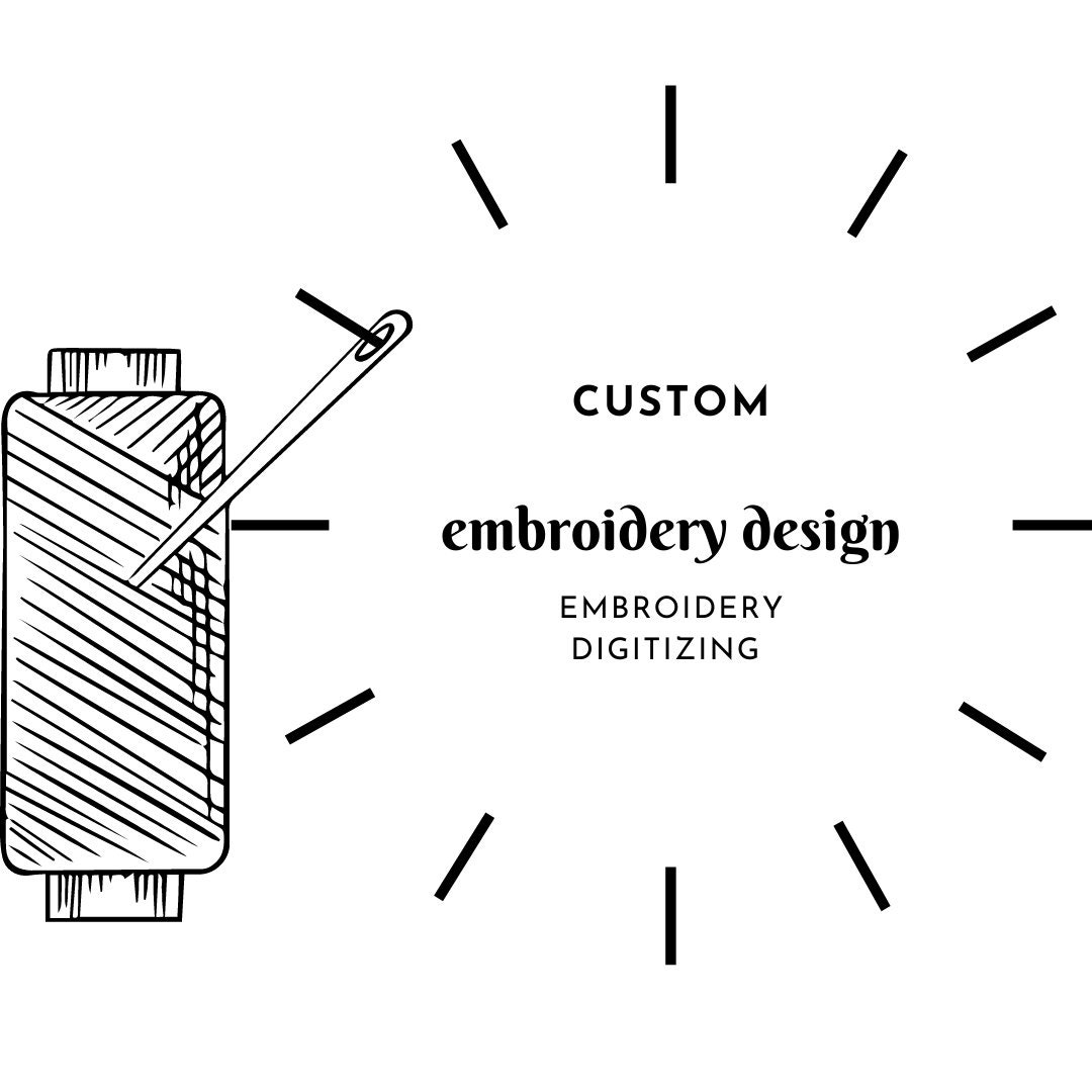 Custom Machine Embroidery Design Embroidery Digitizing 3 Sizes Included ...