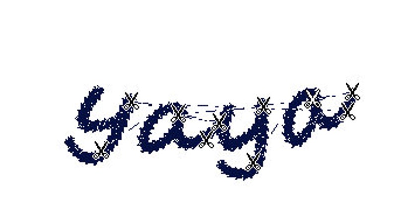 Yaya Embroidery Design, Collar Font (digital Download) - Etsy