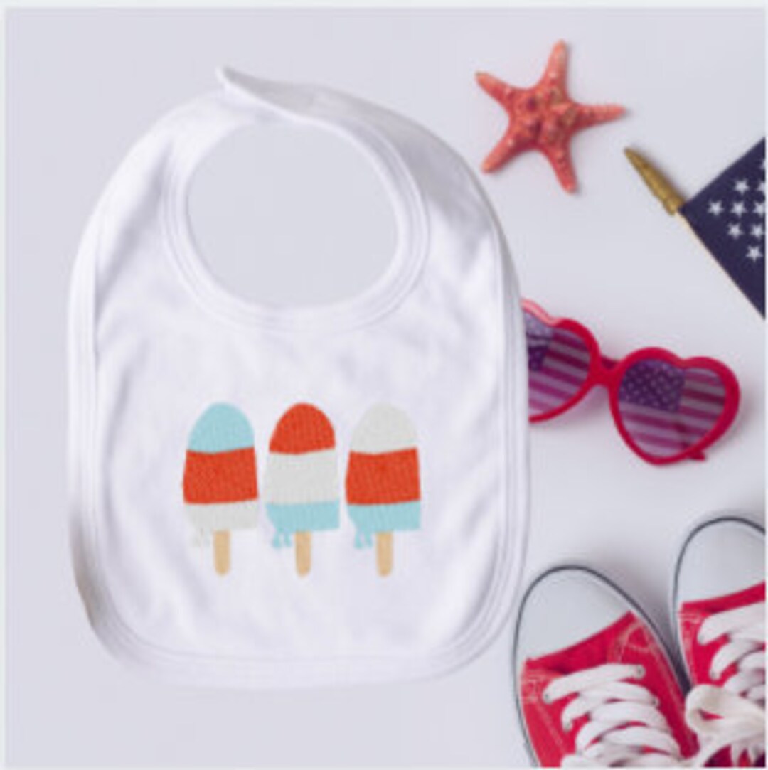Popsicle Embroidery Design, Summer Embroidery, Patriotic Machine ...