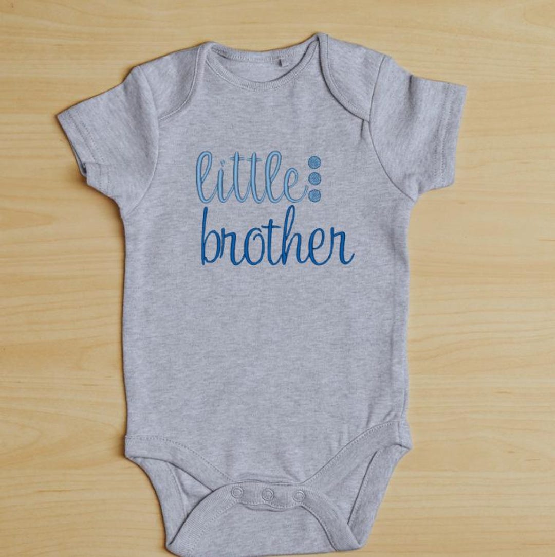 Little Brother Embroidery Design, Sibling Embroidery, Sibling Set ...