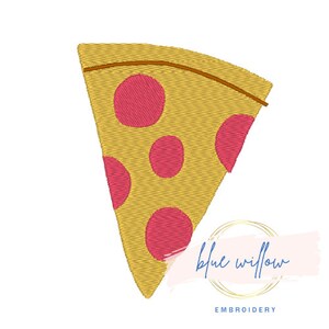 Pizza Embroidery Design Food Embroidery Slice of Pizza - Etsy
