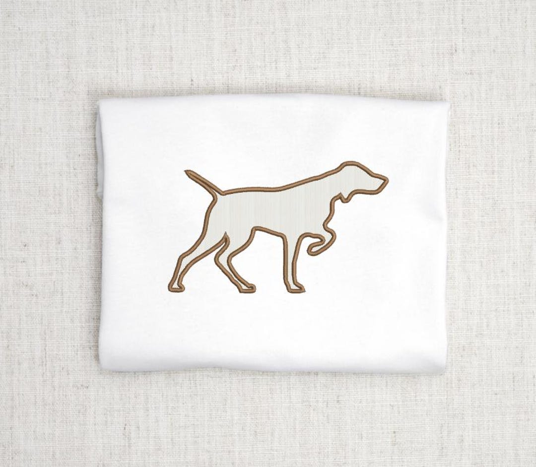 Hunting Dog Applique Design Vintage Machine Embroidery Design File for ...
