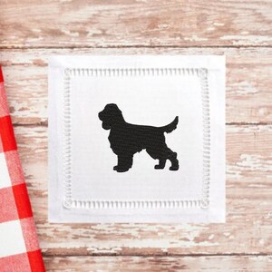 Cocker Spaniel Machine Embroidery Design Dog Embroidery Dog Silhouette ...