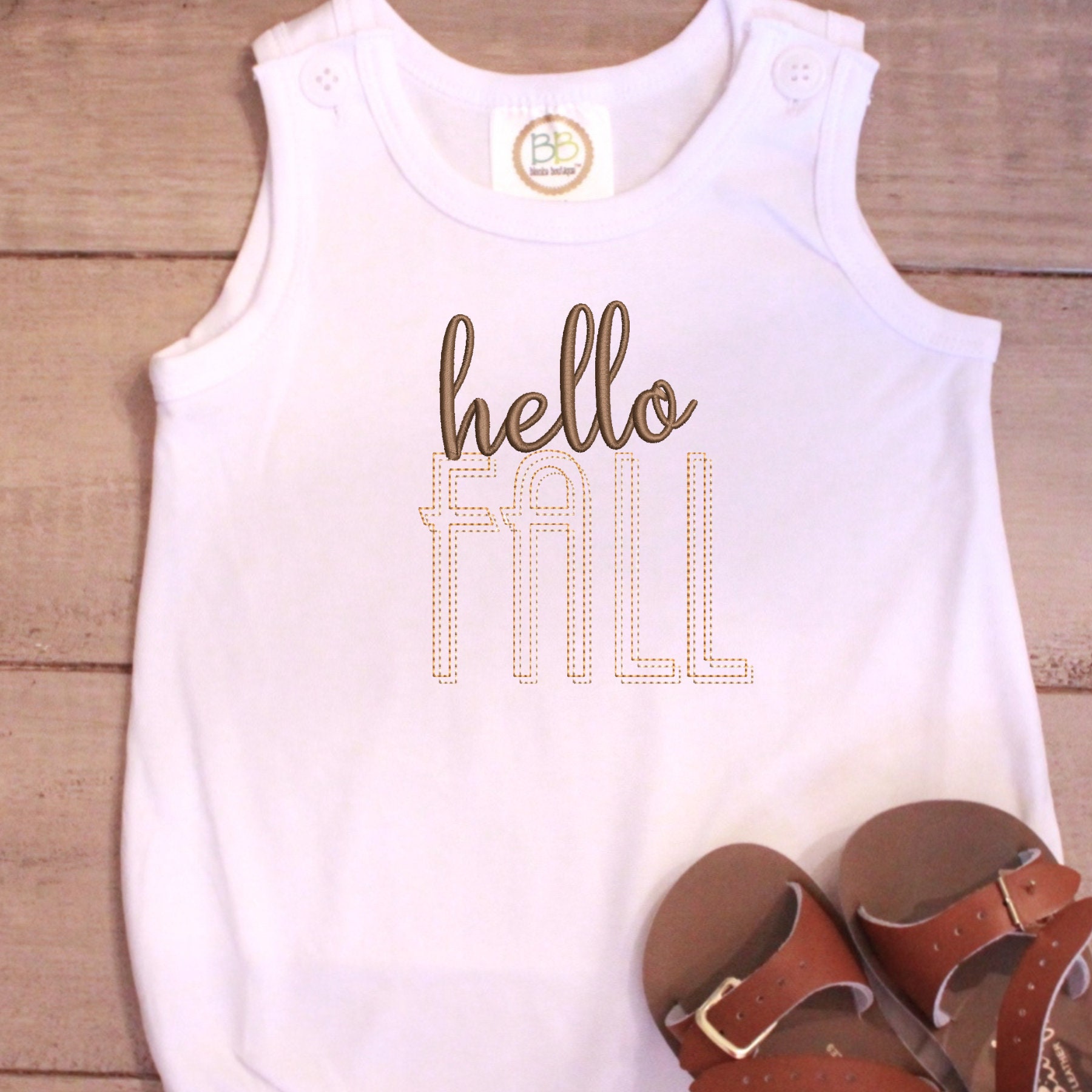 Hello Fall Embroidery Design Machine Embroidery Design File Fall ...