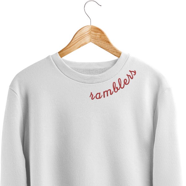 Curved Font Embroidery Pes - Etsy