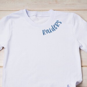 Raiders Collar Embroidery Design Team Raiders Embroidery Embroidery ...