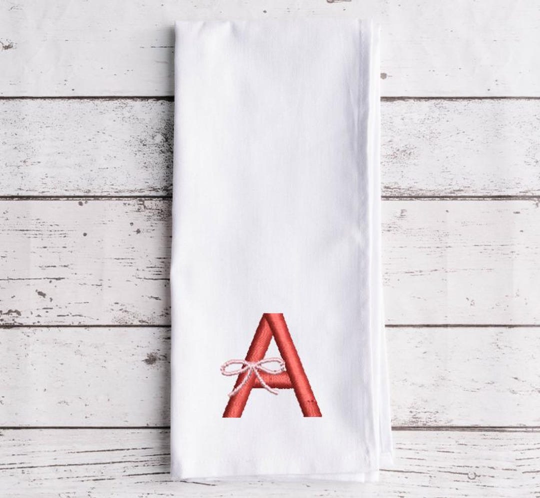 Bow Embroidery Font Machine Embroidery Design File for Instant Download ...