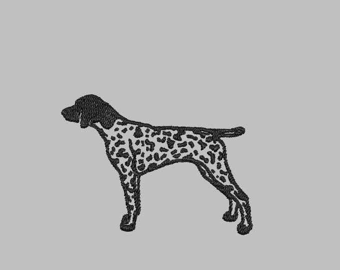 Standing German Short Haired Pointer Outline Embroidery Design File - Etsy