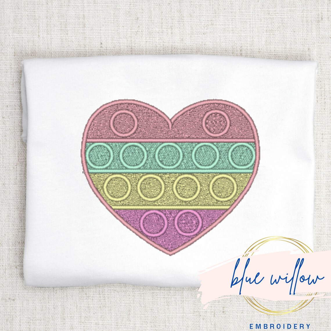 Popit Embroidery Design Fidget Embroidery Design Machine - Etsy