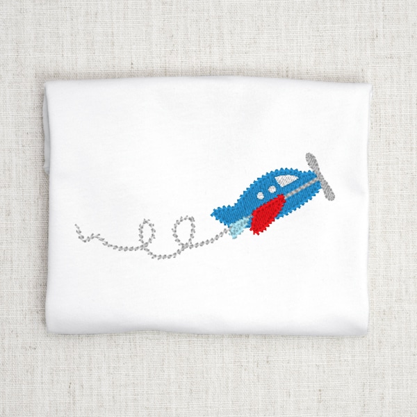 Airplane Embroidery File - Etsy