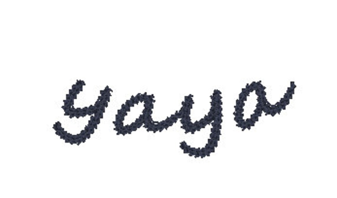 Yaya Embroidery Design Collar Embroidery Embroidery Font for - Etsy
