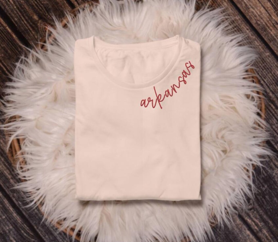 Arkansas Collar Embroidery Design - Team Embroidery - Embroidery Font ...