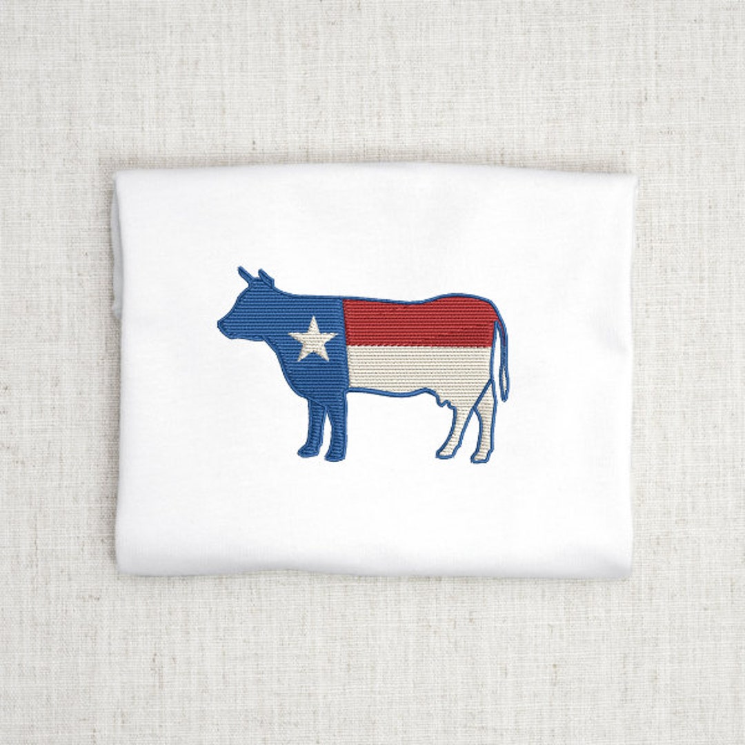 Farm Cow Embroidery Design, NC Farm Embroidery, Farm Logo Embroidery ...