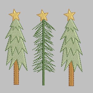 Vintage Rustic Farmhouse Christmas Tree Embroidery Design for Machine ...