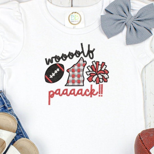 Nc State Wolfpack Embroidery Design Etsy