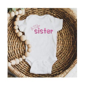 Little Sister Embroidery Design Little Sis Embroidery Design Sibling ...