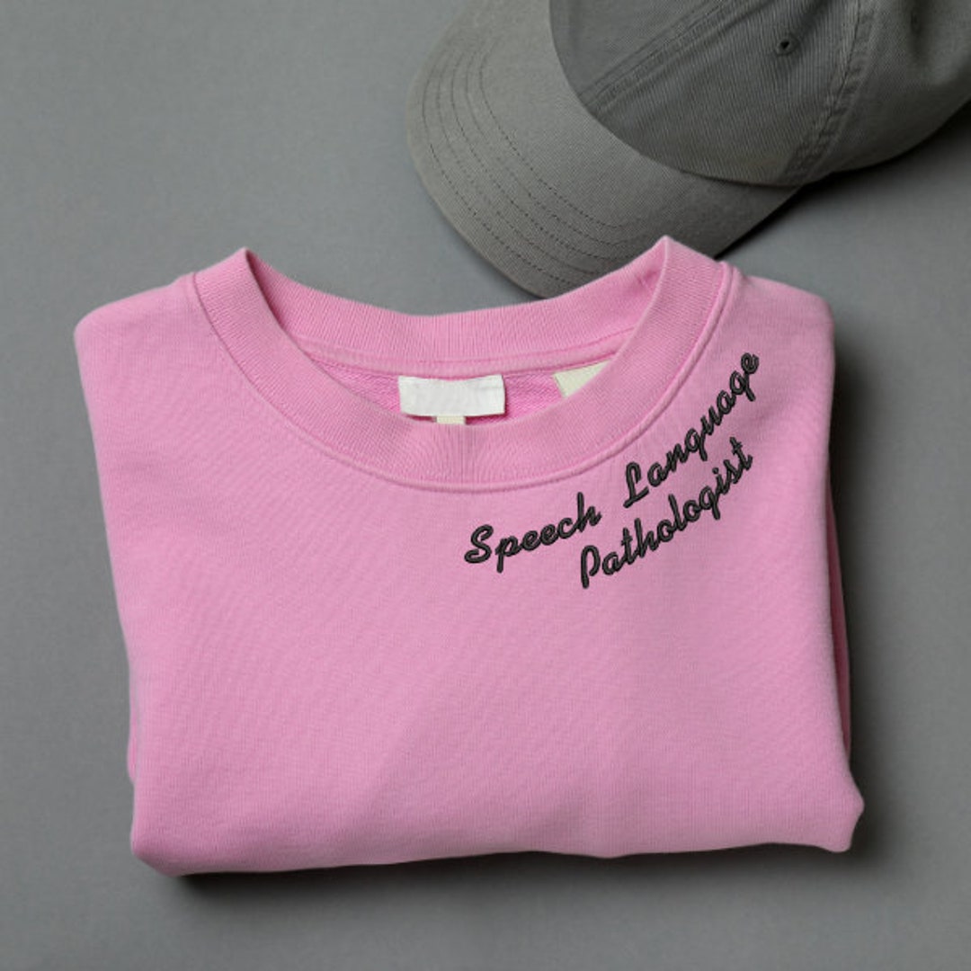 SLP Collar Embroidery. Speech Language Pathologist Embroidery. SLP ...