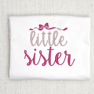 Little Sister Embroidery Design - Machine Embroidery Design, Instant ...