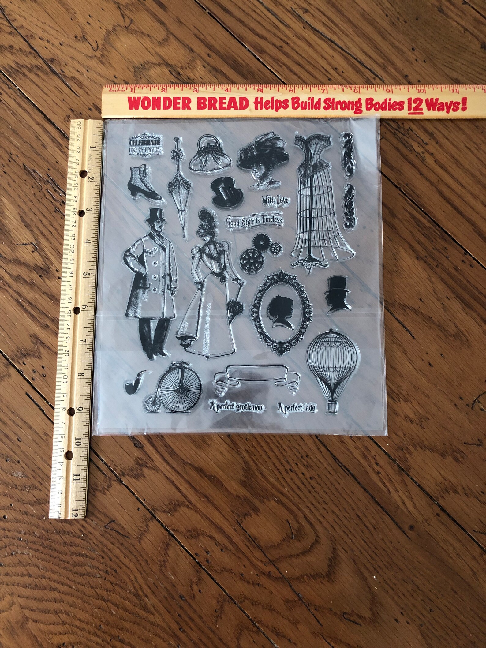 Victorian Dress Stamp Sheet Acrylic Unbranded Large Sheet - Etsy