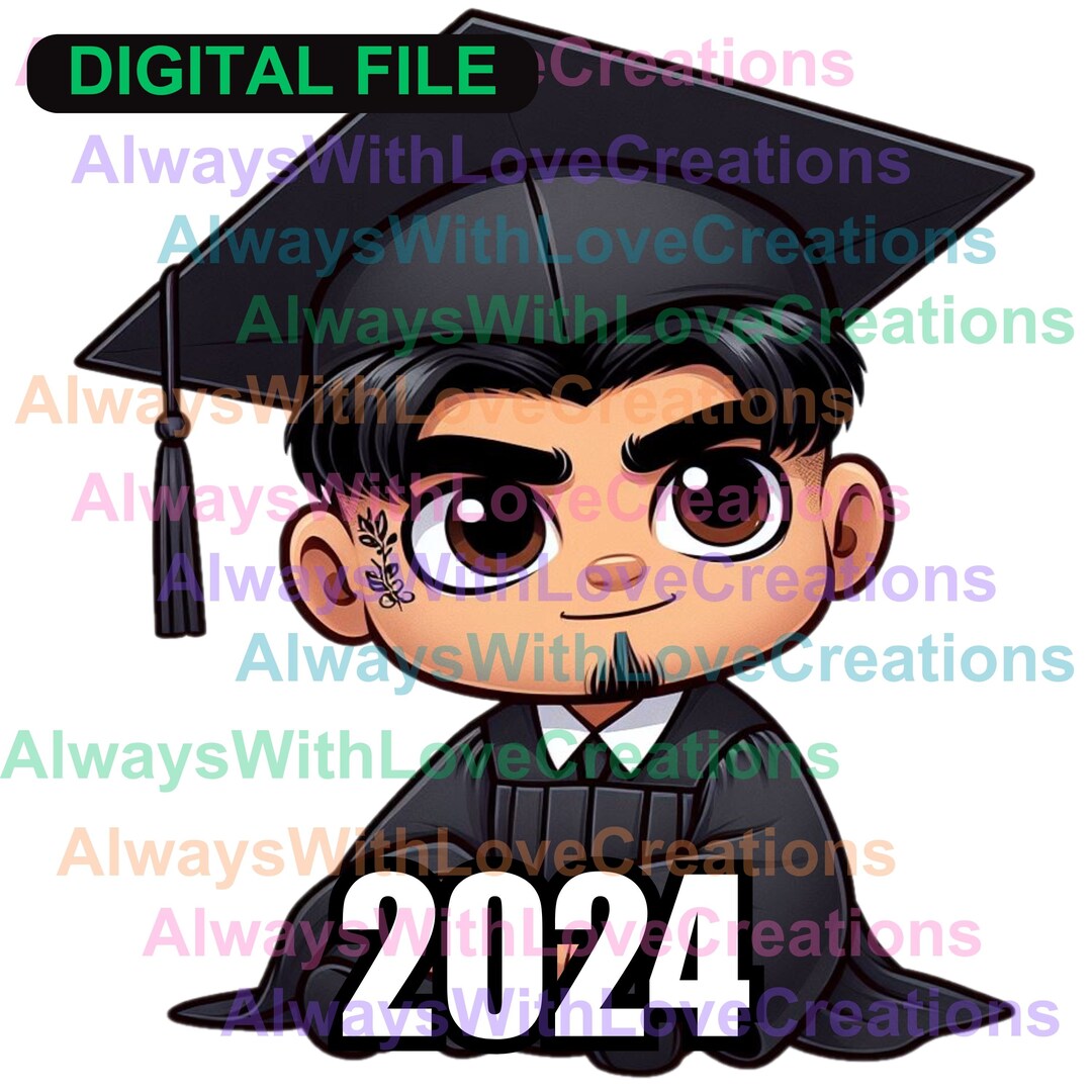 Chicano Latino Boy Male Graduation Digital Image PNG Format Instant ...