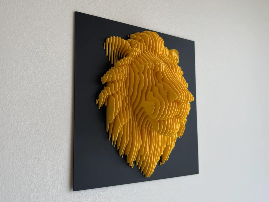 Monarch in Motion | Layered Lion Wall Art | A Noble Presence - Etsy