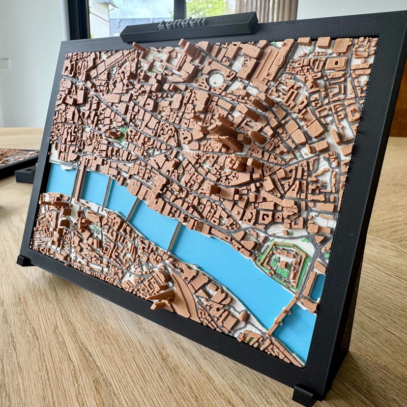 London city map 3d print - Etsy.de