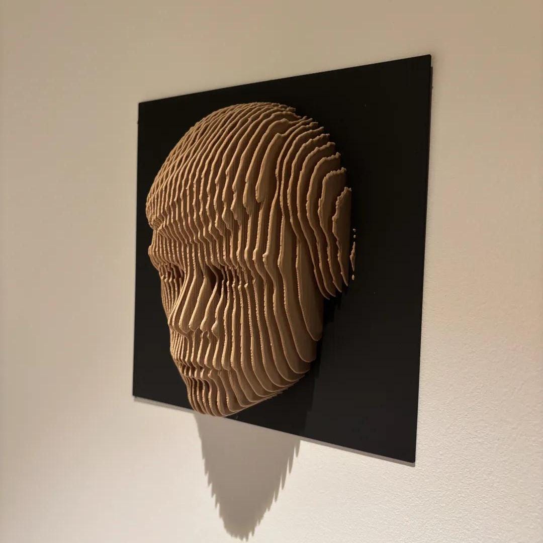 Luke Skywalker Head Sculpture | 3D Printed Star Wars Statue | Jedi ...