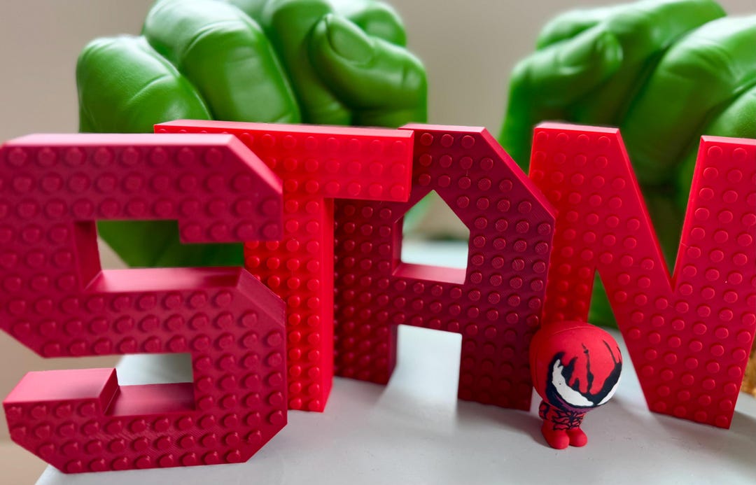 Custom 3D Brick Letters | Building Block Compatible | Perfect for Kids ...