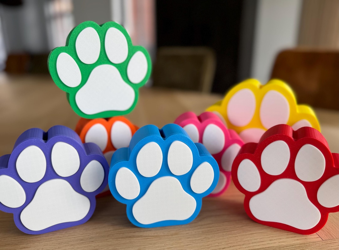 Dog Paw Piggy Bank | Adorable 3D Printed Coin Saver - Etsy