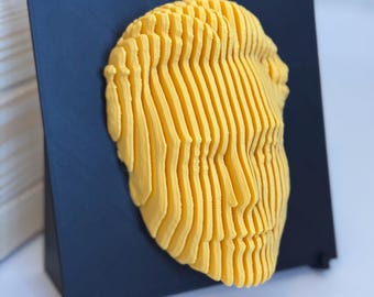 Elon Musk Head Sculpture | 3D Printed | Tech & Space Inspired Art ...