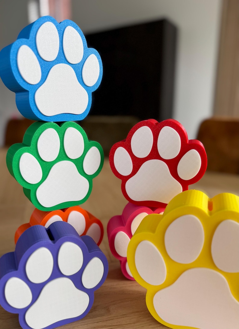 Dog Paw Piggy Bank | Adorable 3D Printed Coin Saver - Etsy