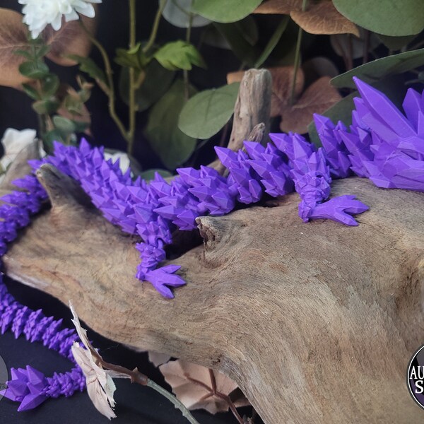 3d Printed Purple Dragon - Etsy