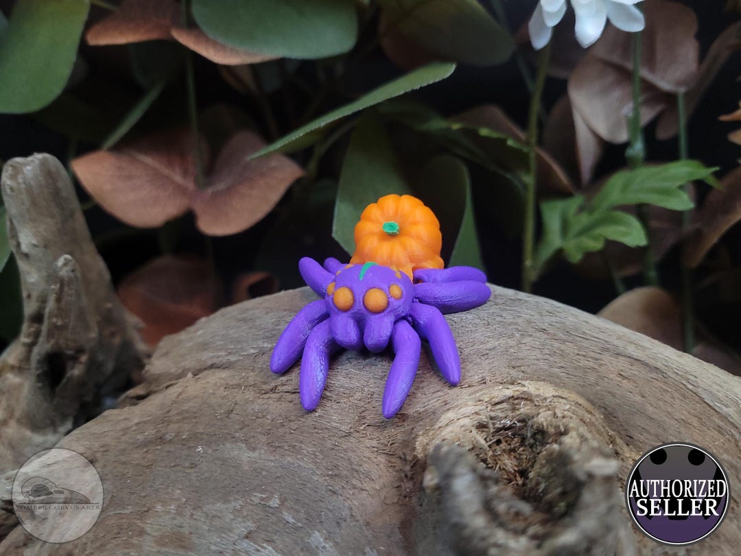 Pumpkin Spider 3D Printed Articulated Fidget - Etsy