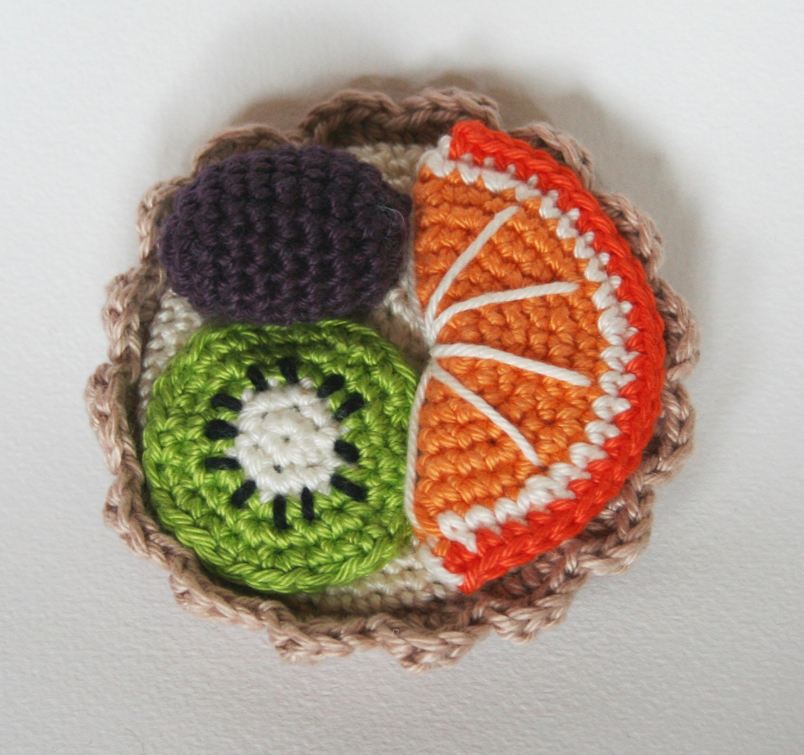 Strawberries and Fruit Tarts PDF Crochet Pattern | Etsy