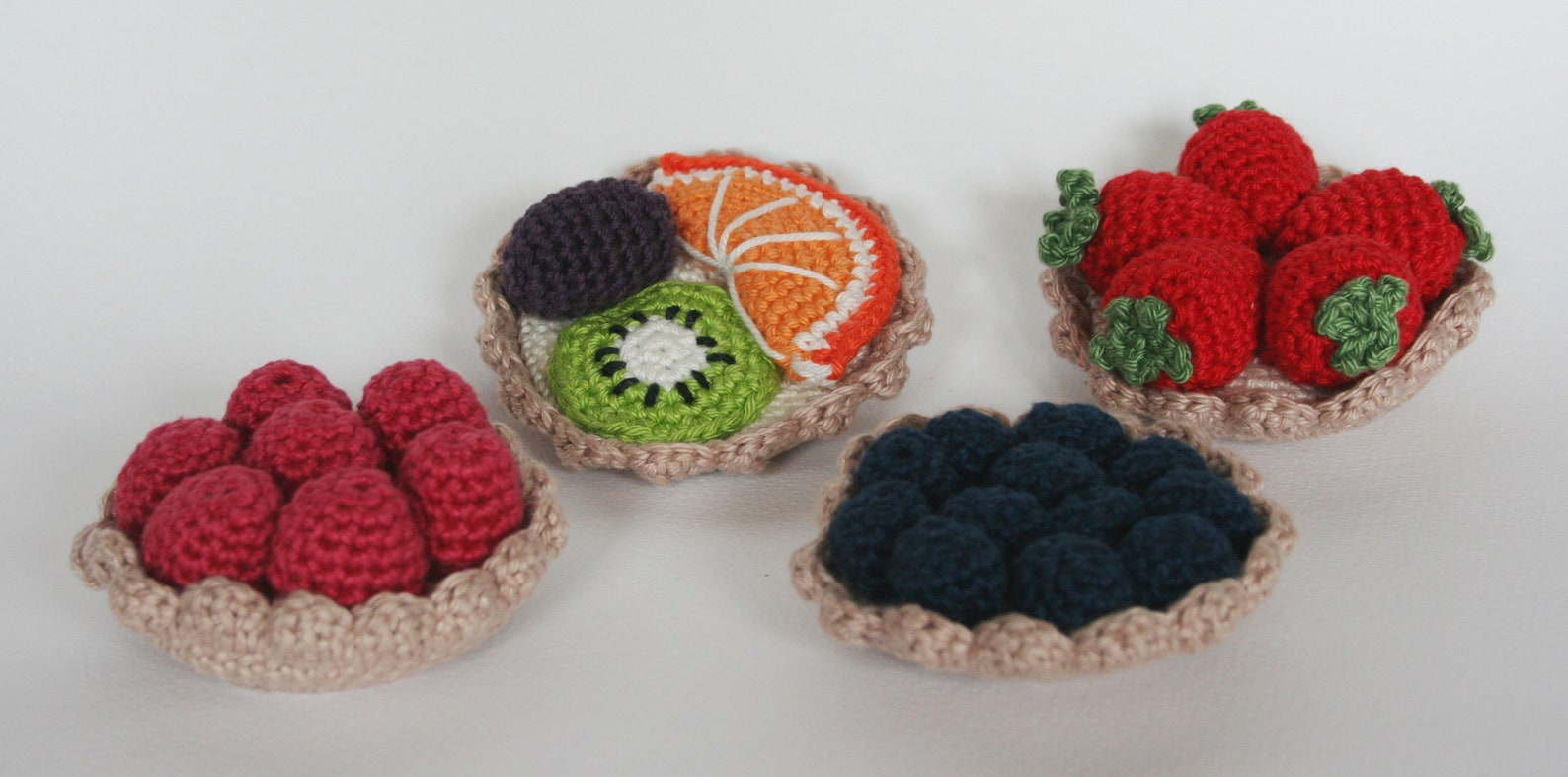 Strawberries and Fruit Tarts PDF Crochet Pattern | Etsy