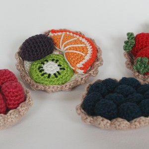 Strawberries and Fruit Tarts PDF Crochet Pattern - Etsy