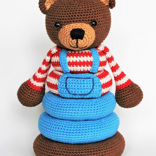 Crochet Amigurumi Stacking Rings Rainbow Pig PDF Pattern - Etsy