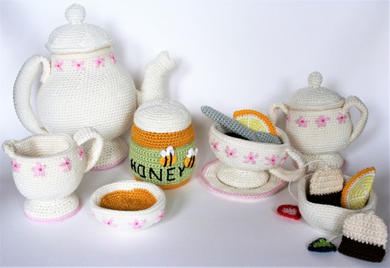 Tea Set PDF Crochet Pattern - Etsy
