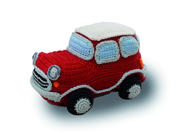Little red car PDF crochet pattern | Etsy