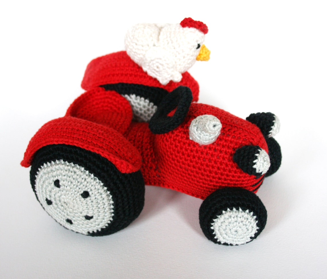 Farmer and Tractor PDF Crochet Pattern - Etsy