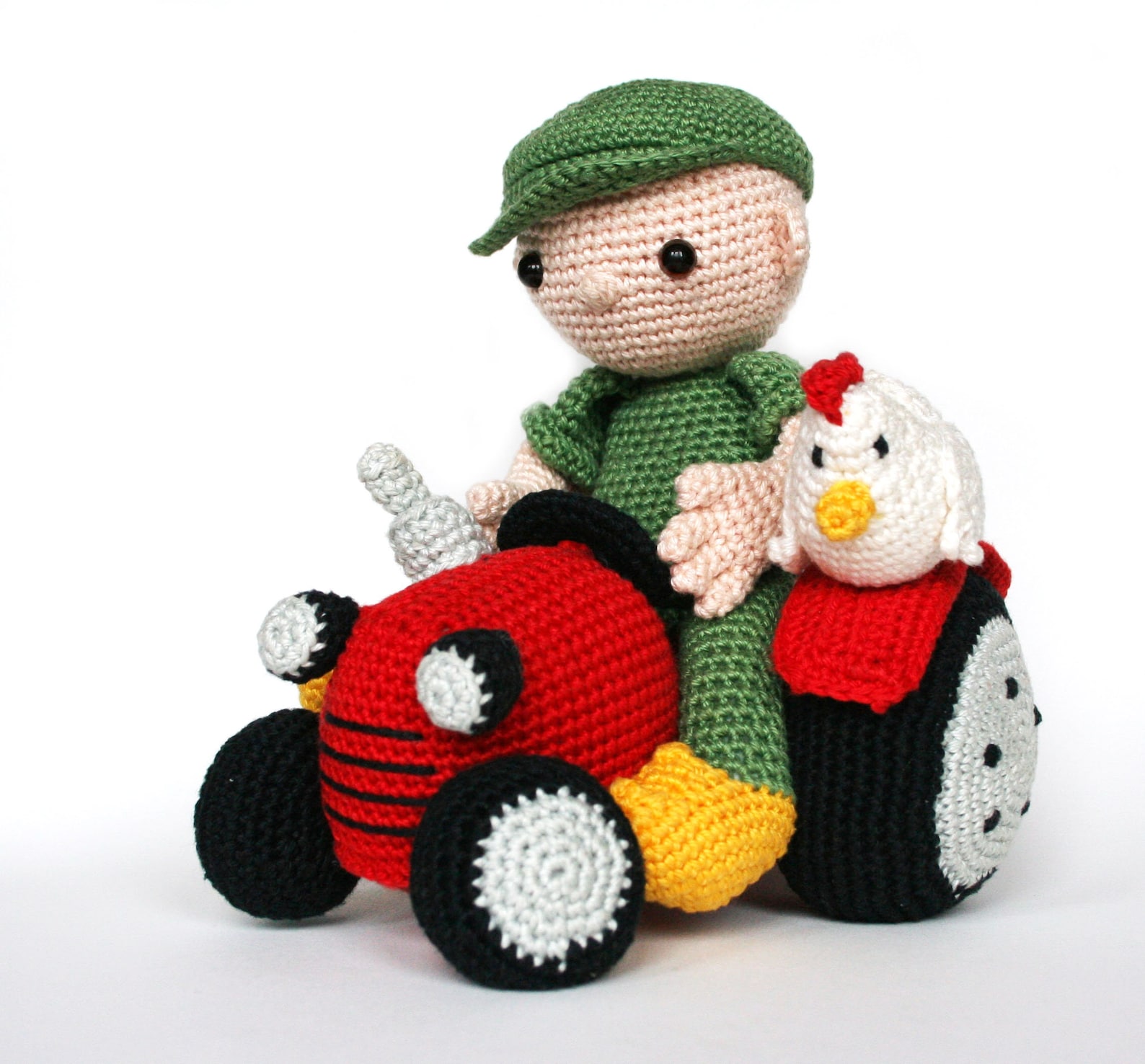 Farmer and Tractor PDF Crochet Pattern - Etsy