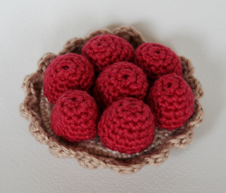 Strawberries and Fruit Tarts PDF Crochet Pattern | Etsy