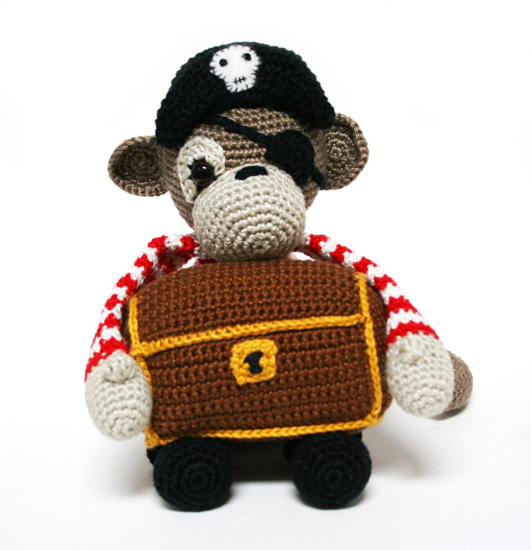 Pirate Monkey PDF Crochet Pattern - Etsy