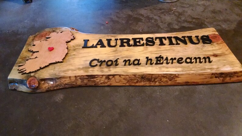 Custom Made Pine Slab Wood Sign. Laser Engraved and Laser Cut Raised ...